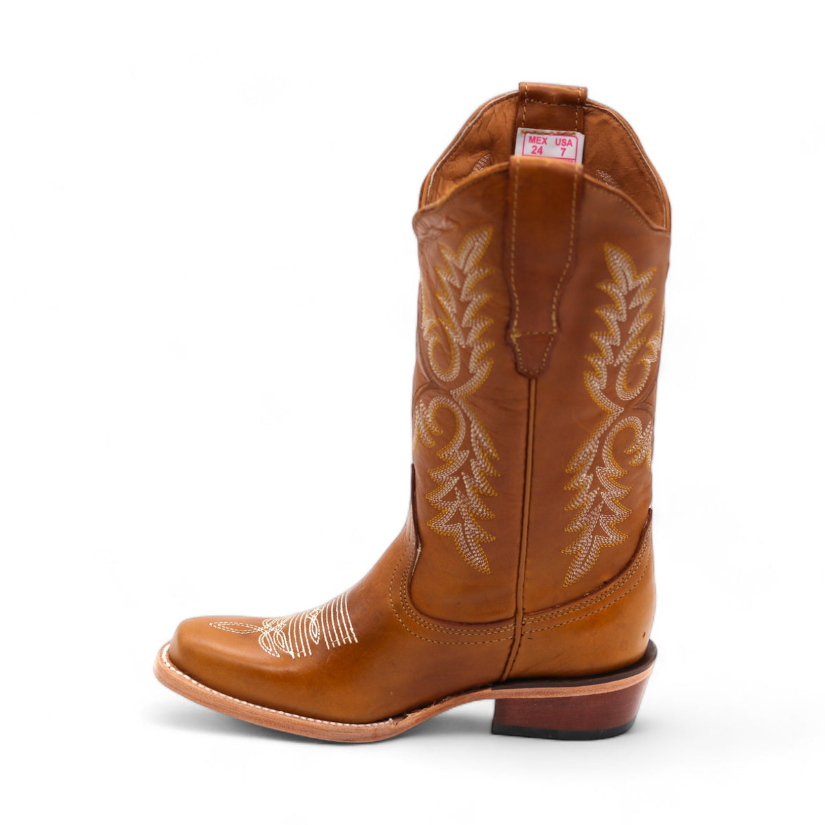 Lubbock Women's Camel Leather Boots | DeCuero