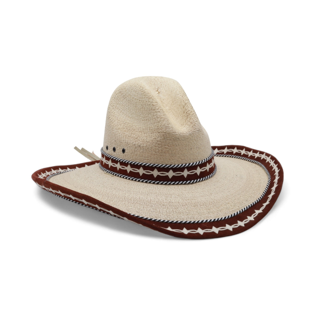 Navajeado Palm Leaf Cowboy Hat | DeCuero